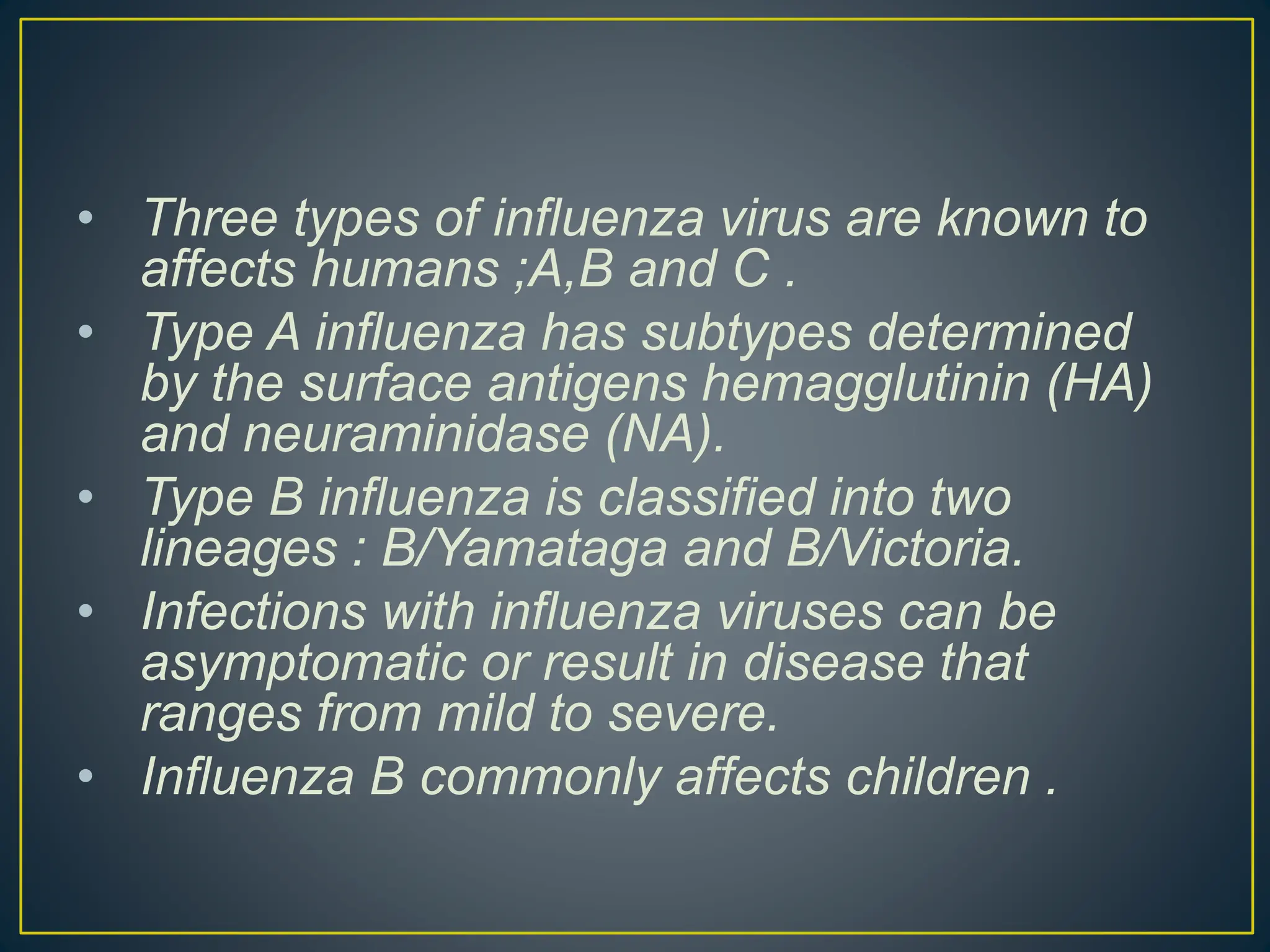 Influenza, Department of Physiotherapy, SHUATS, Prayagraj | PPTX