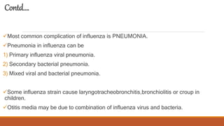 TOPIC PRESENTATION ON INFLUENZA - DIAGNOSIS AND MANAGEMENT | PPTX