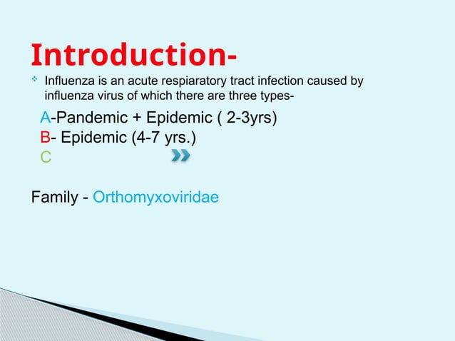 Influenza Prevention and Treatment- PSM.pptx | Infectious Diseases | Diseases and Conditions