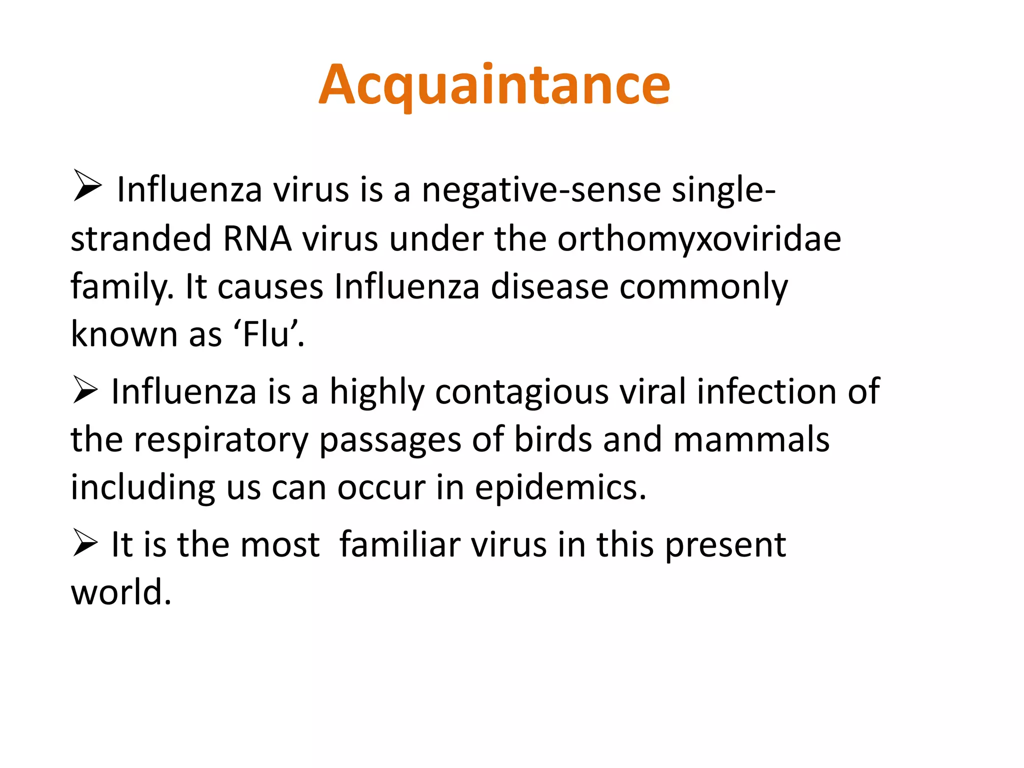 Influenza(Virology) | PPTX