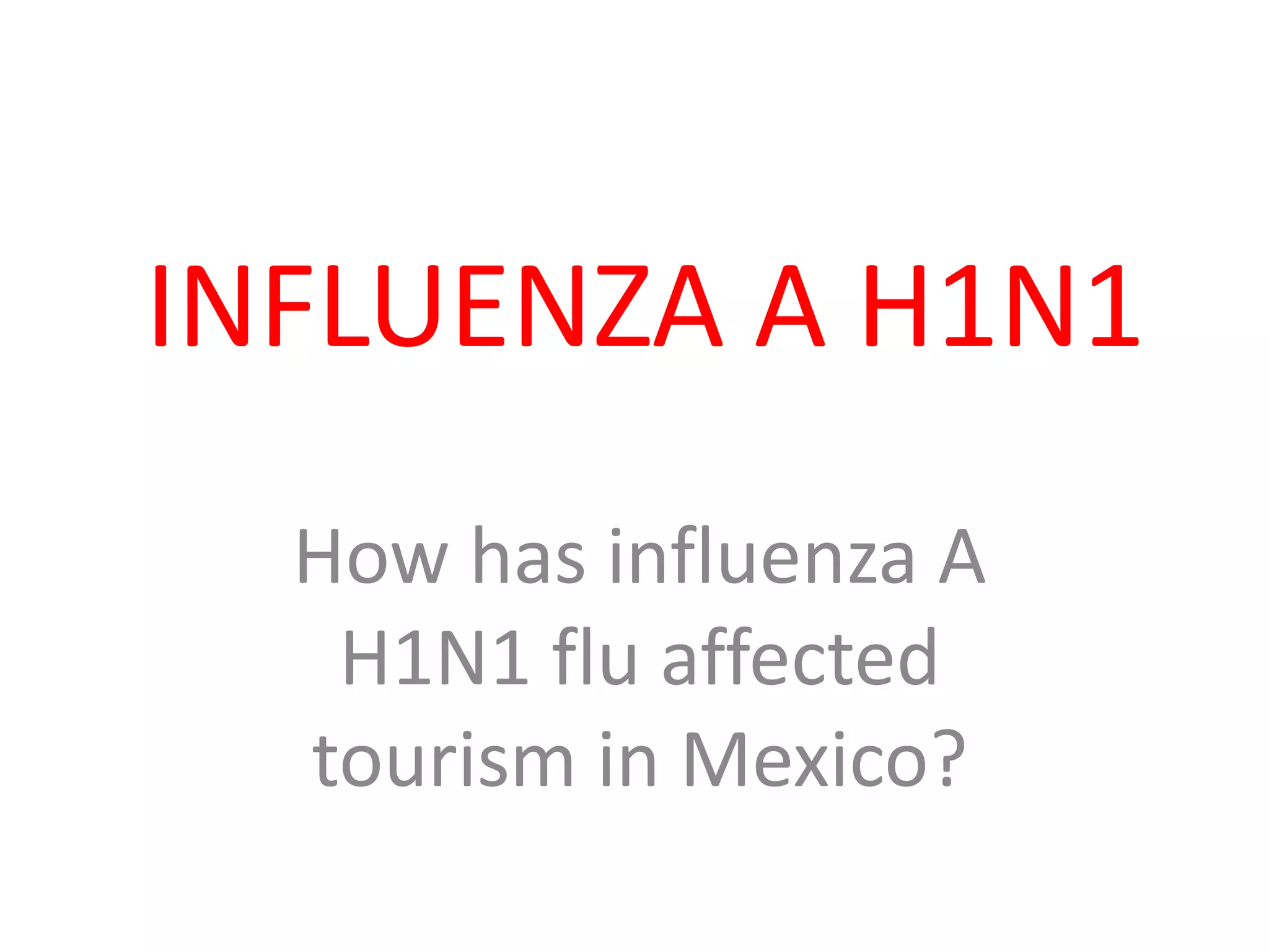 Influenza A H1 N1 | PPT