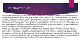 Influenza and paramyaxoviridea | PPTX