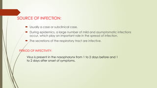 INFLUENZA AND RUBELLA INFECTIOUS DISEASE .pptx