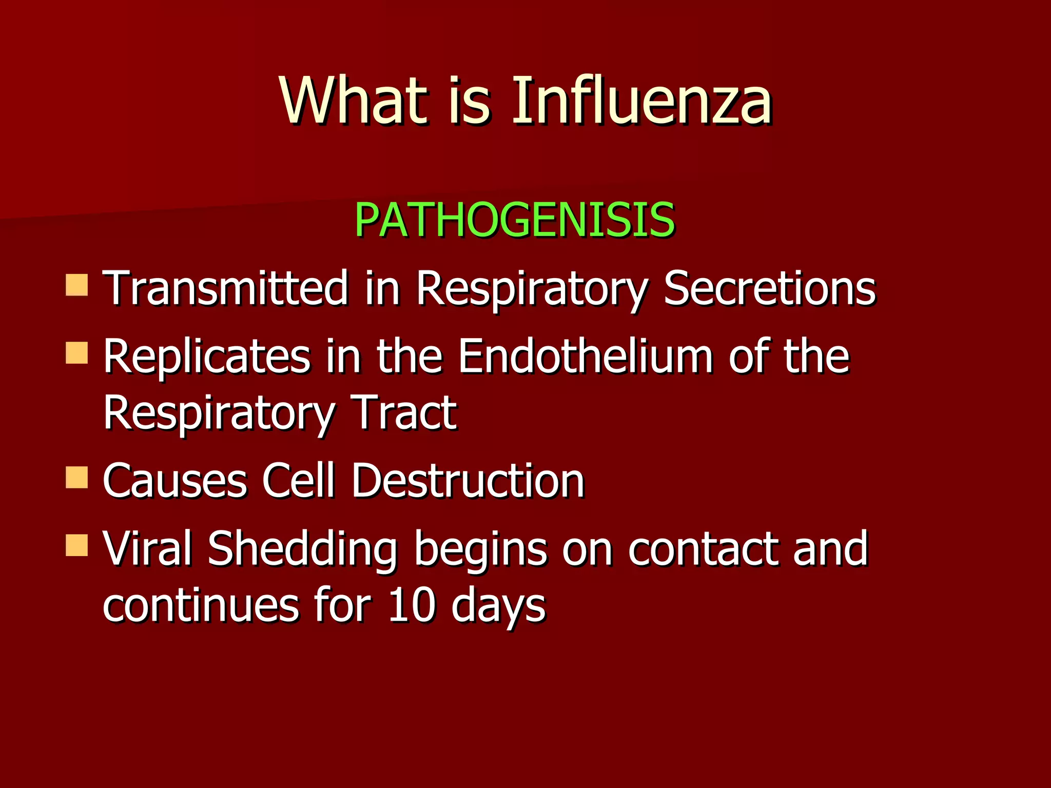 Influenza Ppt 10 09 | PPT