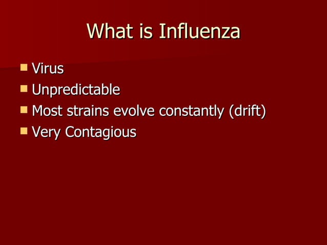 Influenza Ppt 10 09 | PPT