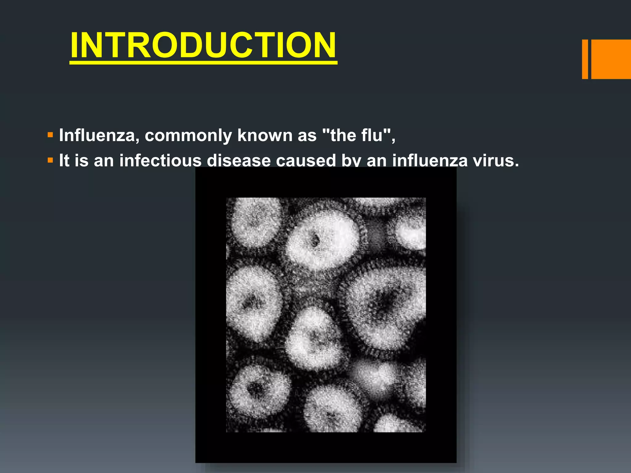 Influenza general intro. (symptoms and prevention ) | PPTX