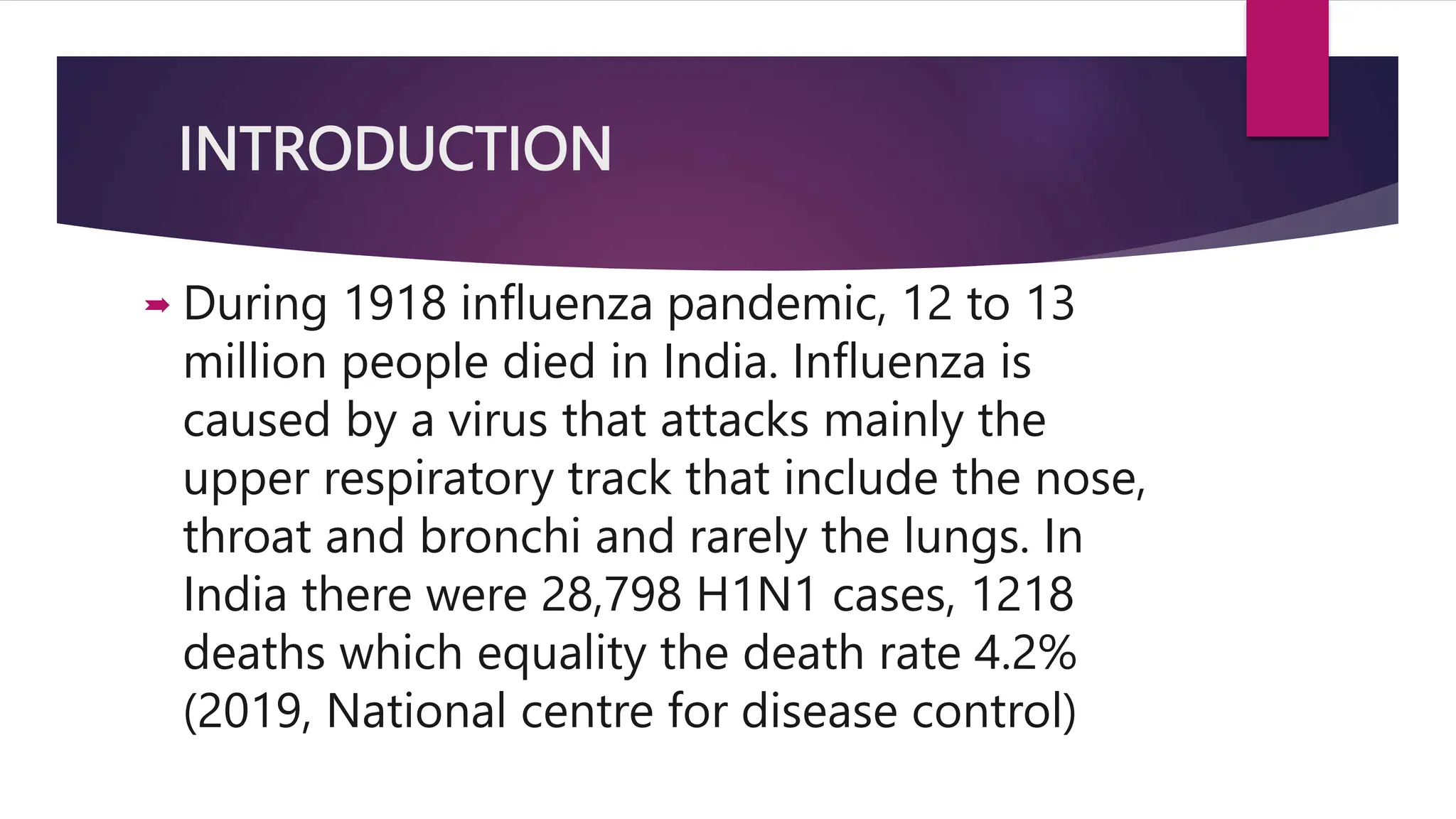 Influenza Presentation Community Health Nursing | PPTX