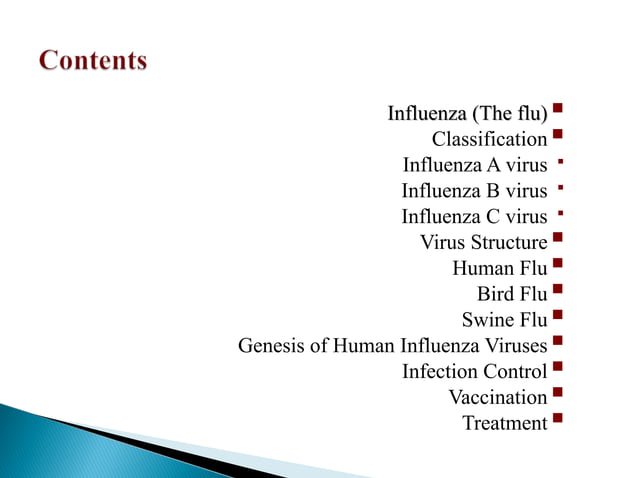 Influenza (The flu).ppt................... | PPT