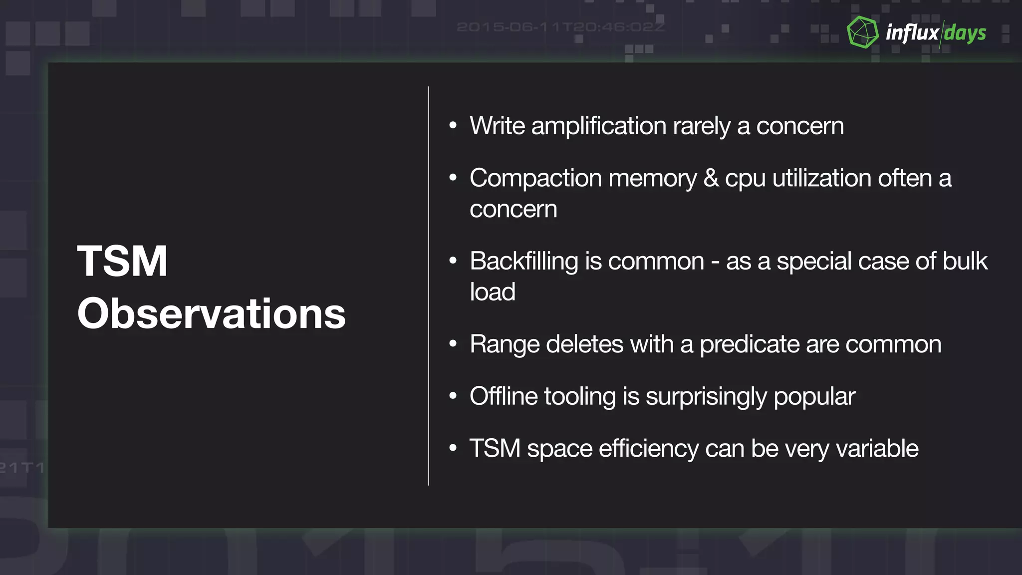 Lessons and Observations Scaling a Time Series Database | PDF