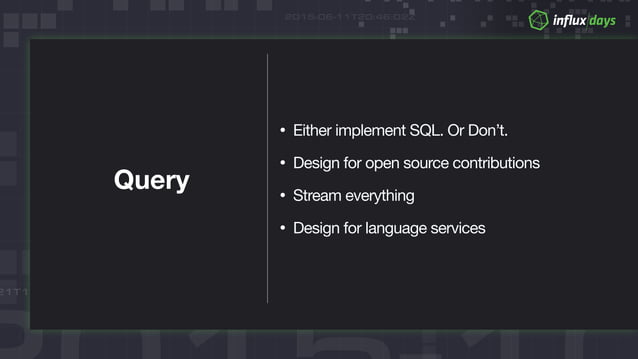 Lessons And Observations Scaling A Time Series Database Ppt