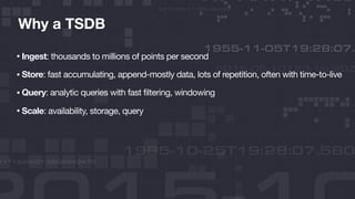 Lessons and Observations Scaling a Time Series Database | PDF