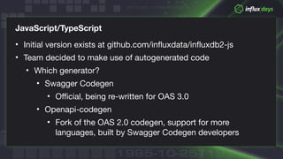 InfluxDB 2.0 Client Libraries by Noah Crowley | PPT