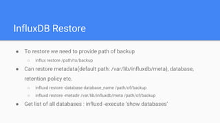 All about InfluxDB. | PDF | Databases | Computer Software and Applications
