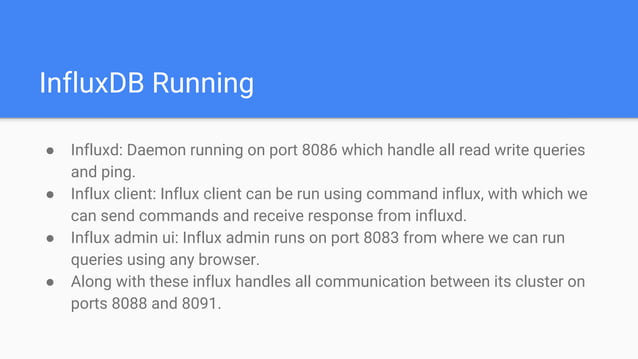 All about InfluxDB. | PDF | Databases | Computer Software and Applications