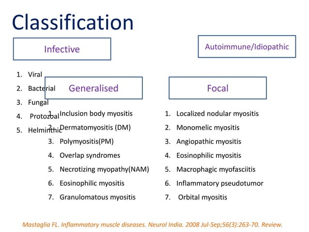 Inflammatory Myopathies | PPTX | Physical Therapy | Wellness