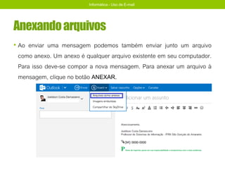Informática Básica - Aula 09 - Uso de E-mail | PPTX