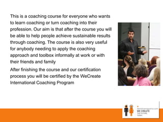 Coaching Course Jan-Feb 2013 | PPTX