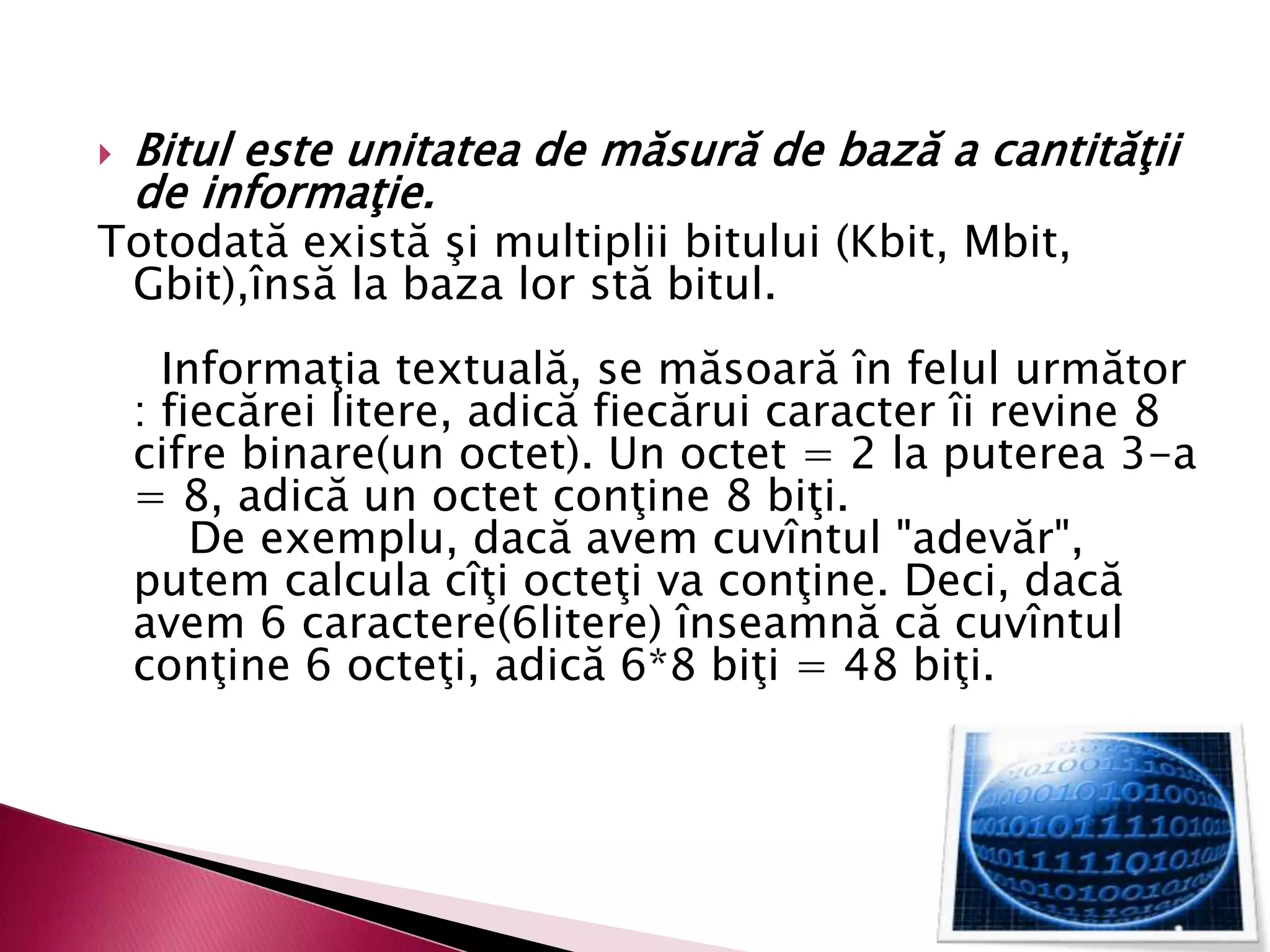 Cantitatea de informatie | PPTX