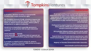 Coşkun Soyer - Tompkins Ventures - Türkiye | PPTX