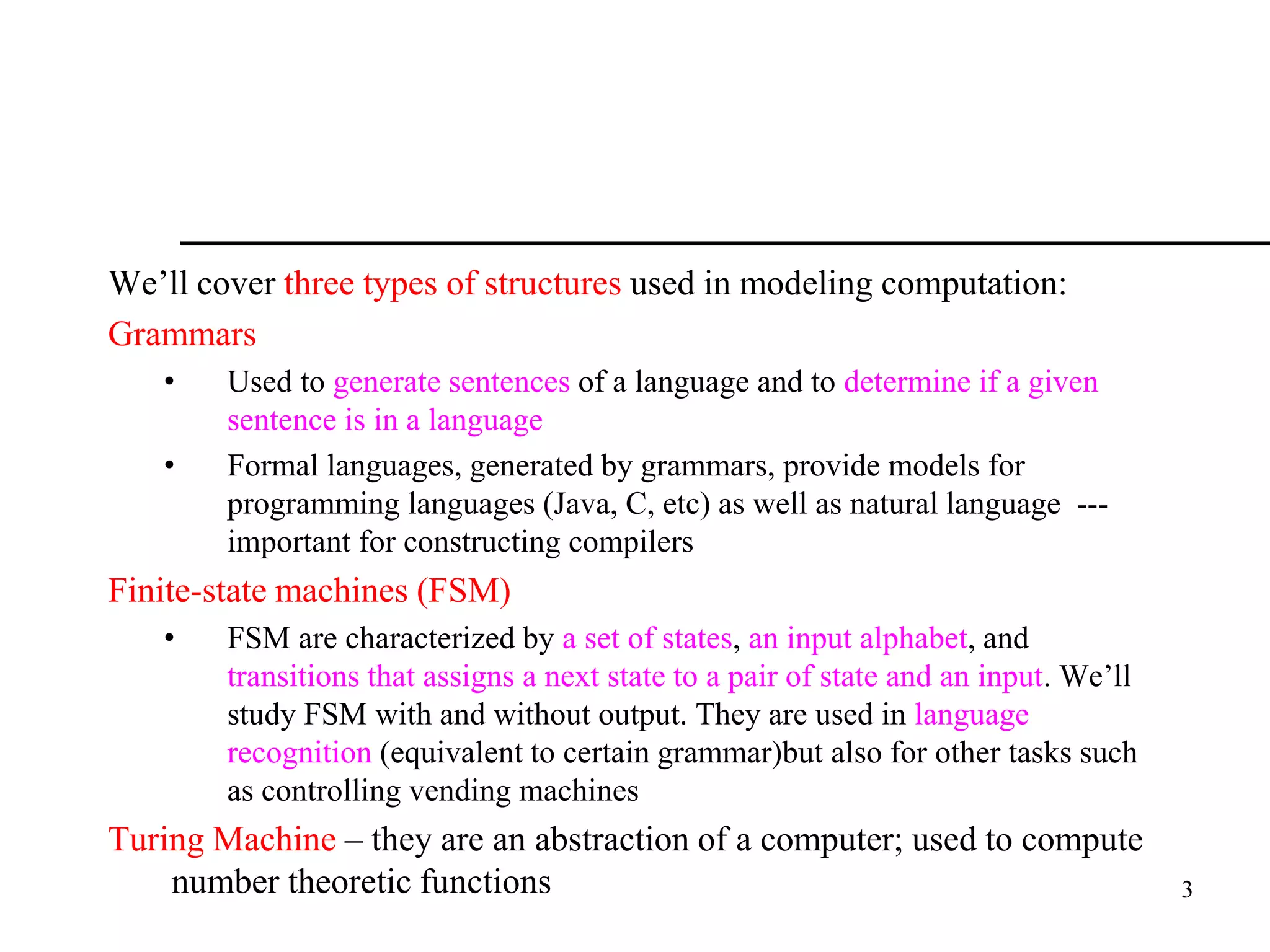 INFO-2950-Languages-and-Grammars.ppt | Programming Languages | Computing
