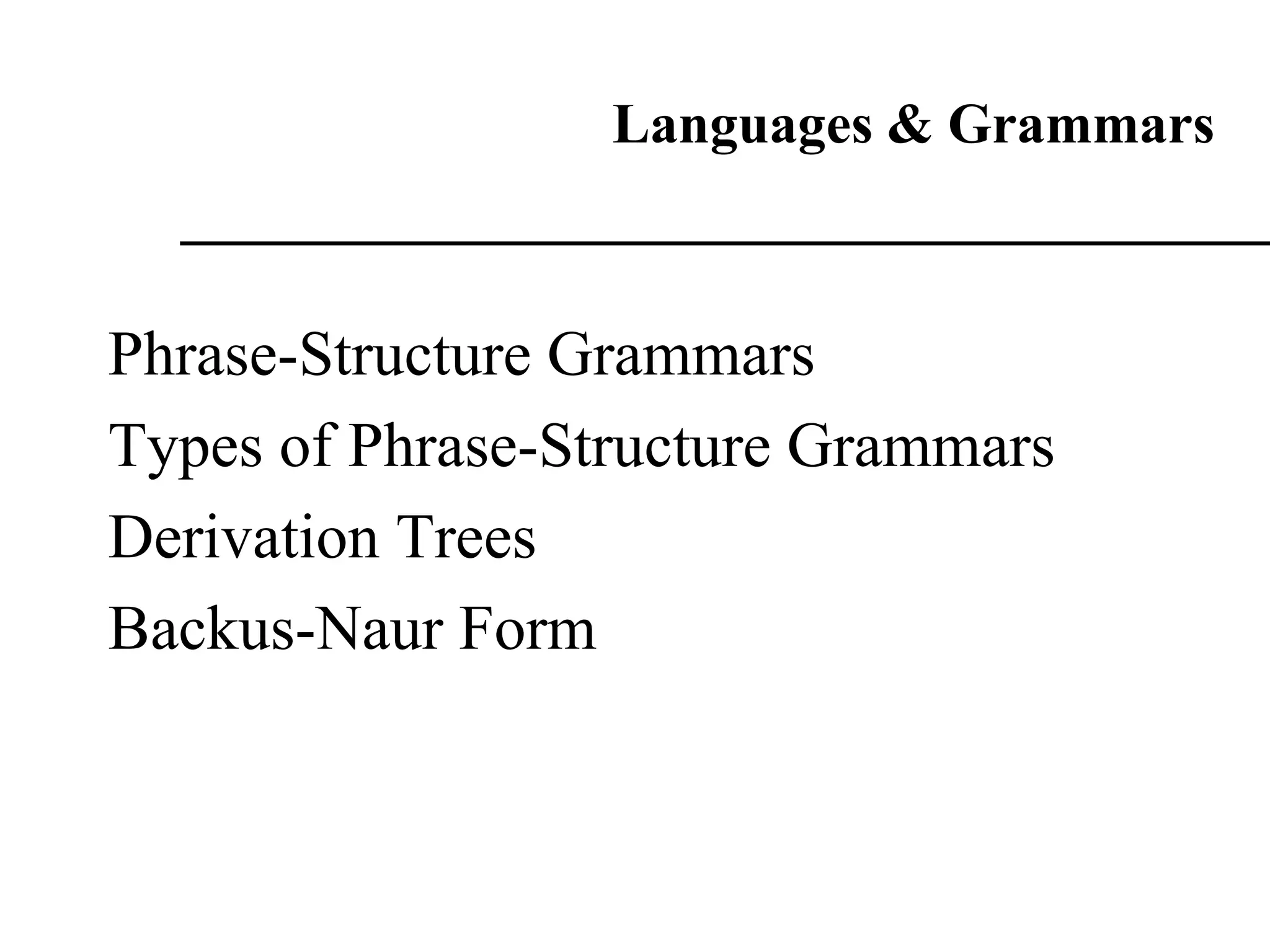 INFO-2950-Languages-and-Grammars.ppt