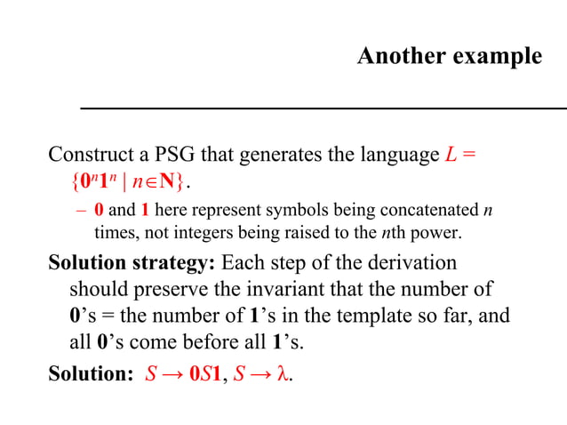 INFO-2950-Languages-and-Grammars.ppt | Programming Languages | Computing
