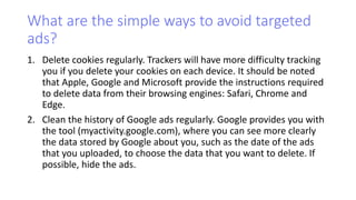 Targeted Advertisements & Privacy | PPTX | Internet for Beginners ...