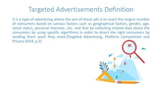 Targeted Advertisements & Privacy | PPTX