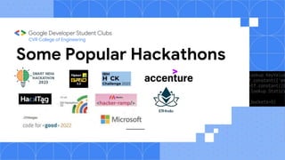Info Session on Hackathons | PPT