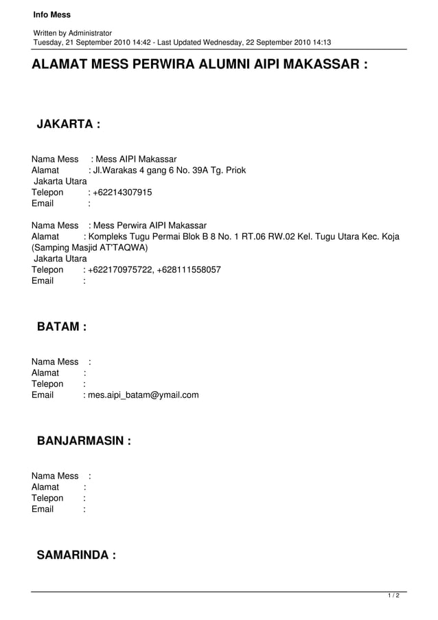 Info mess | PDF | Email | Internet