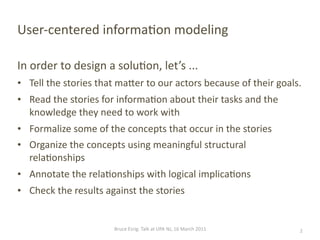 User-centered Information Modeling | PPT