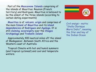 Info on Mauritius | PPT