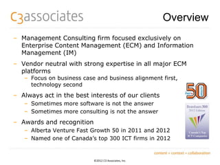 Info360 2012 Built for Success - Creating an Effective ECM Org ...