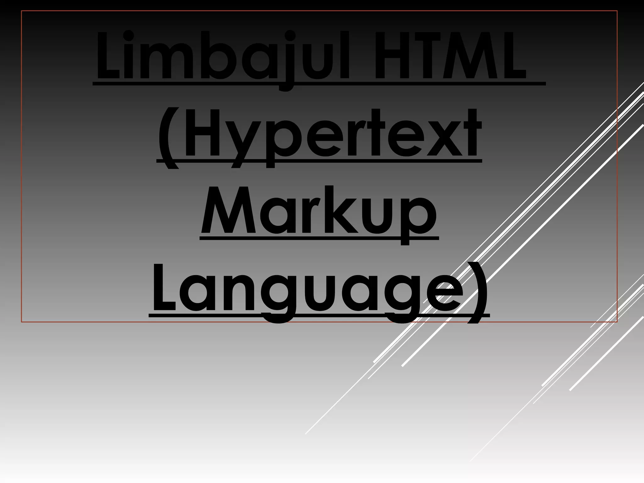 Info an 2 introducere in html | PPTX