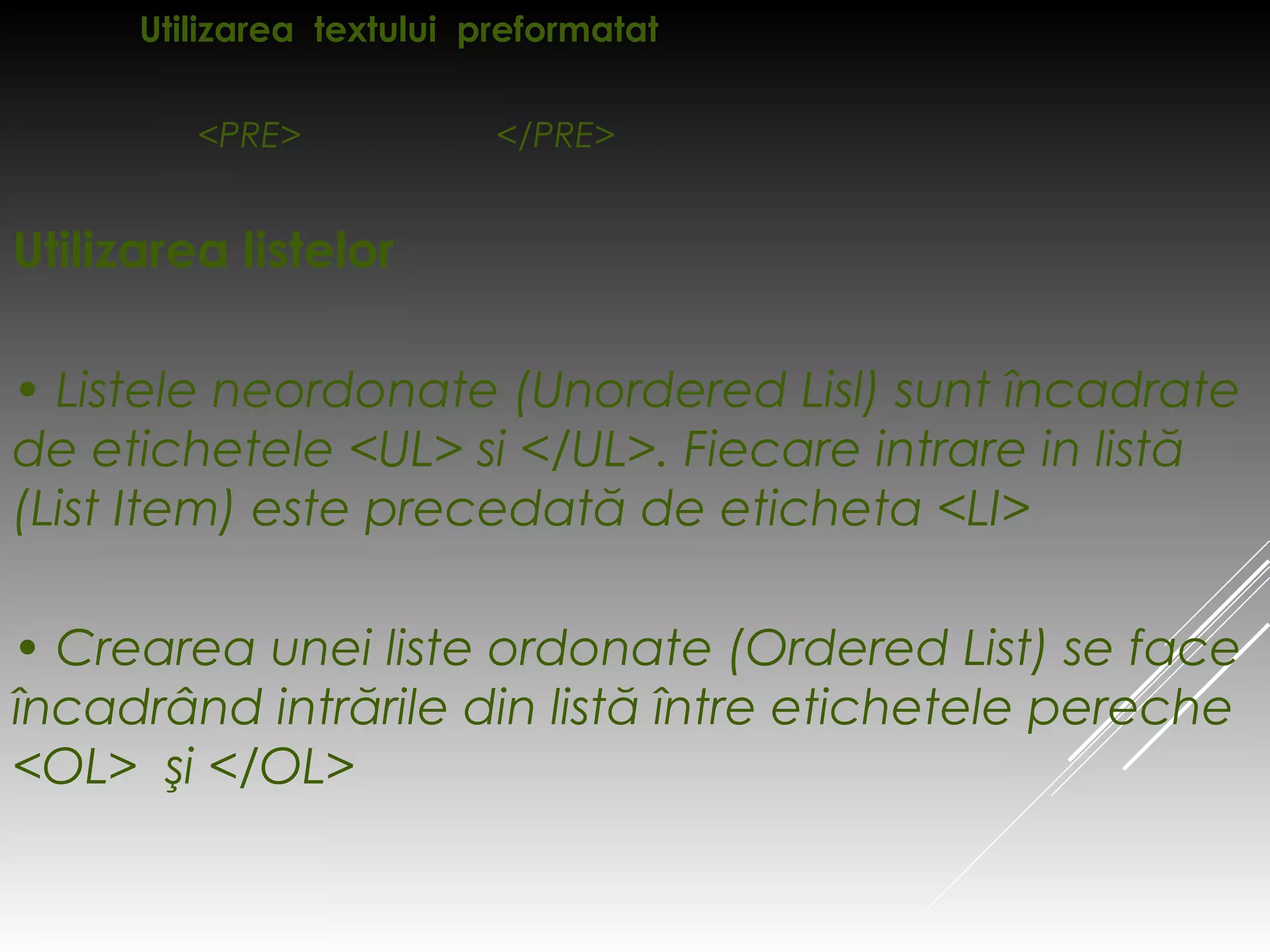 Info an 2 introducere in html | PPTX