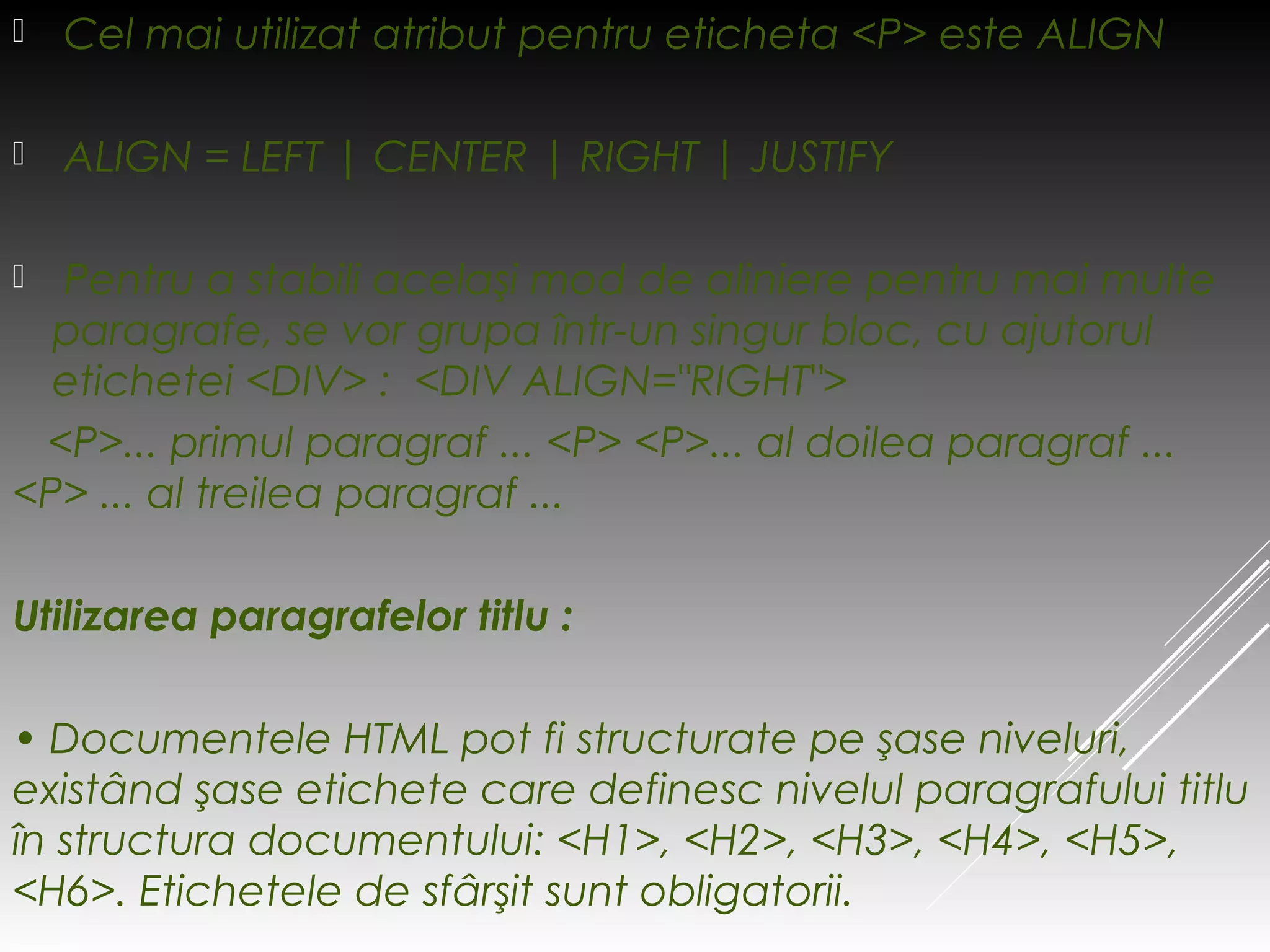 Info an 2 introducere in html | PPTX