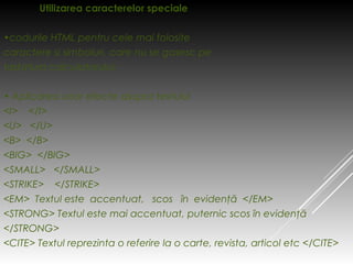 Info an 2 introducere in html | PPT