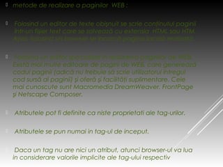 Info an 2 introducere in html | PPT
