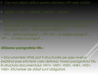 Info an 2 introducere in html | PPT