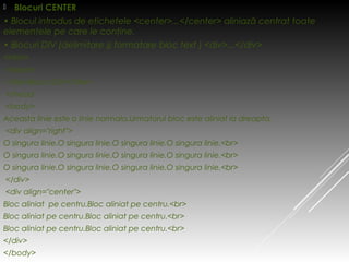 Info an 2 introducere in html | PPT