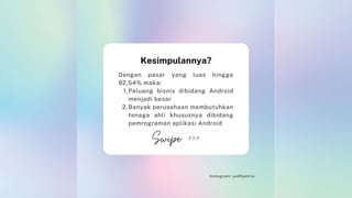 Informasi Mengenai Android di Indonesia | PPTX