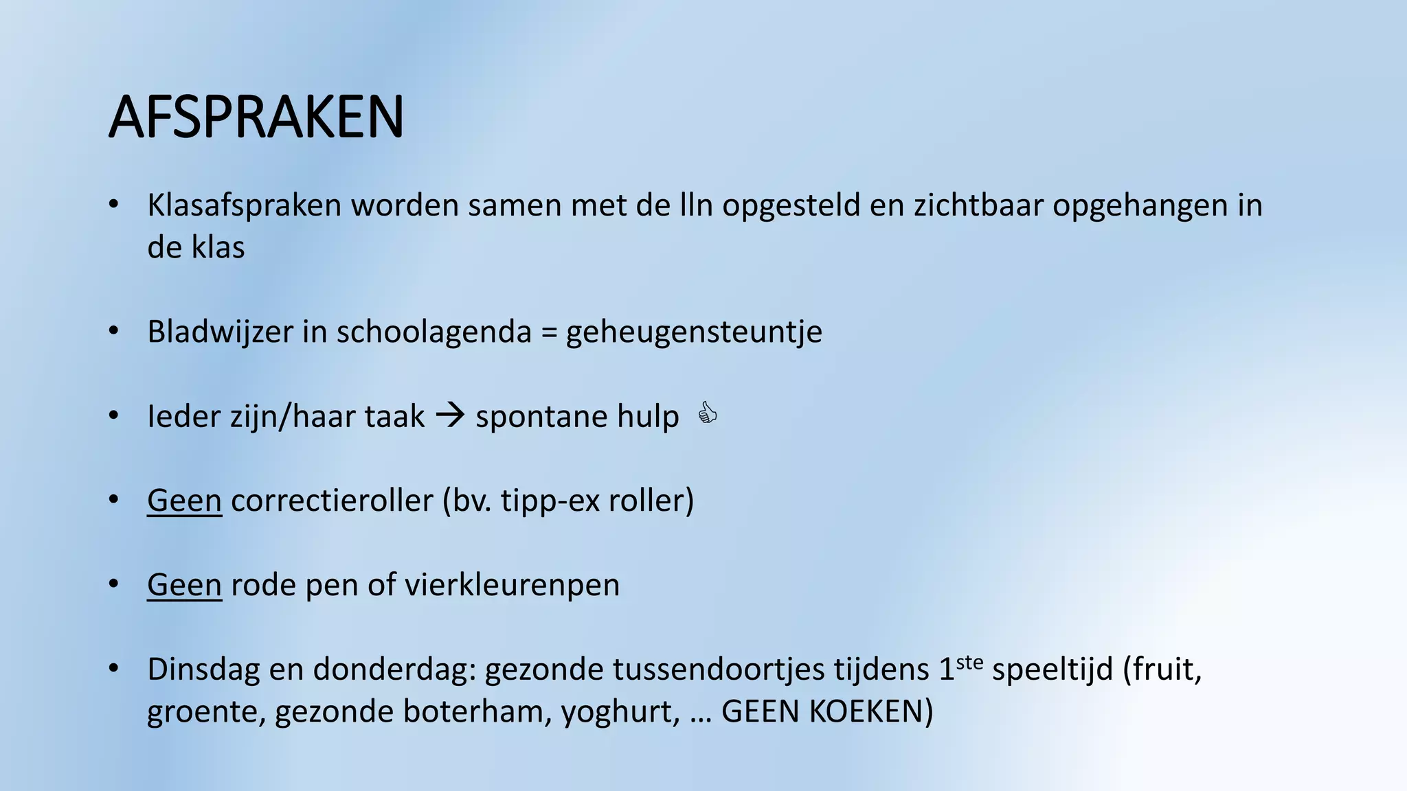 Infoavond powerpoint 6de lj | PPTX