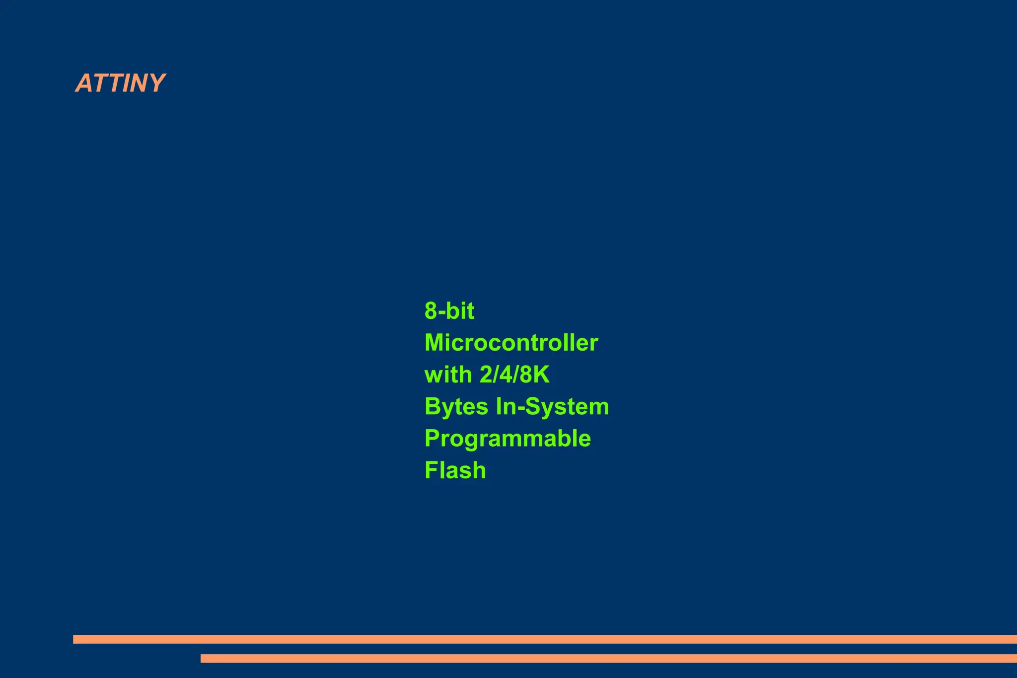 Información de microcontrolador attiny85 | PPT