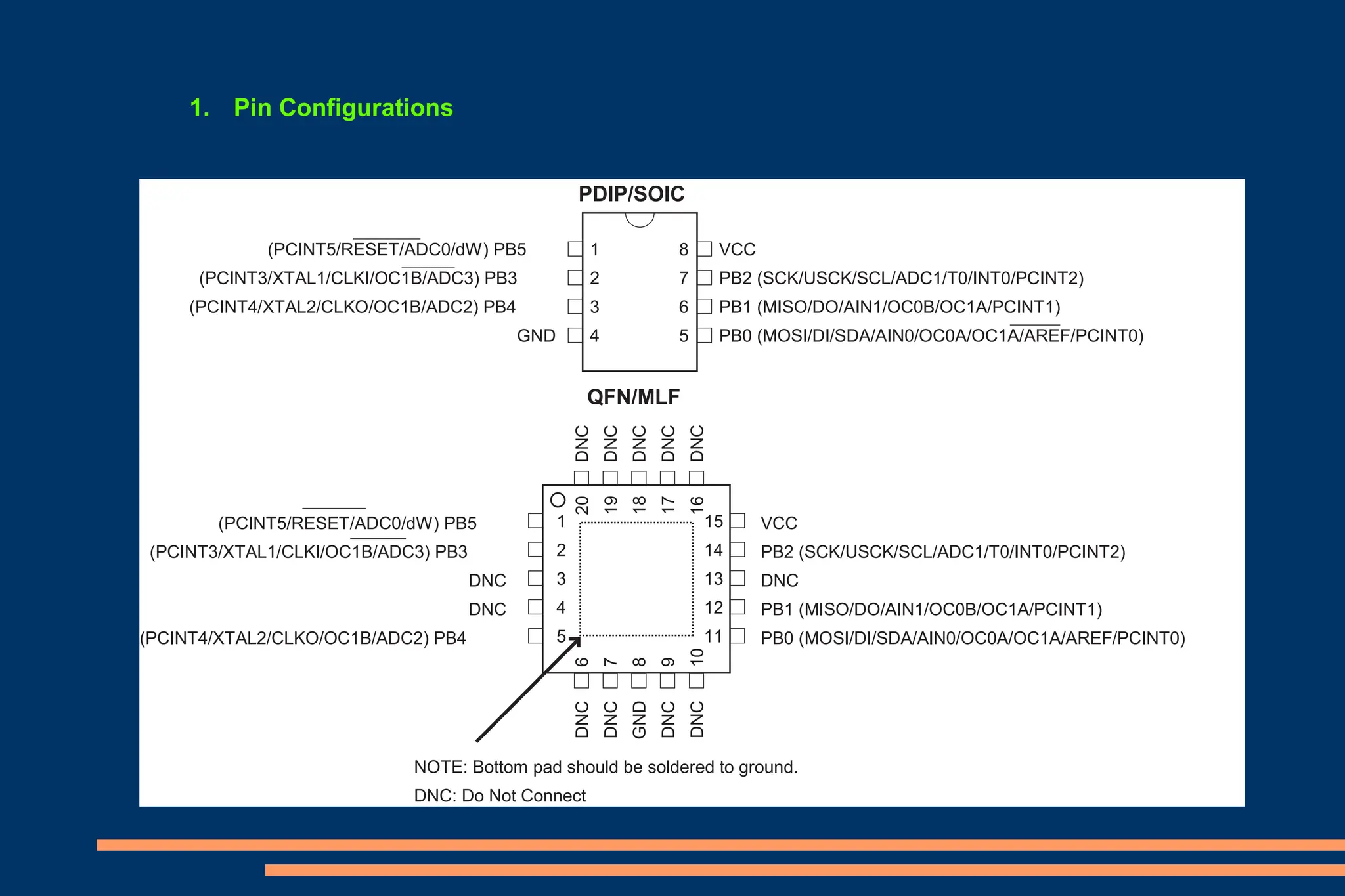Información de microcontrolador attiny85 | PPT