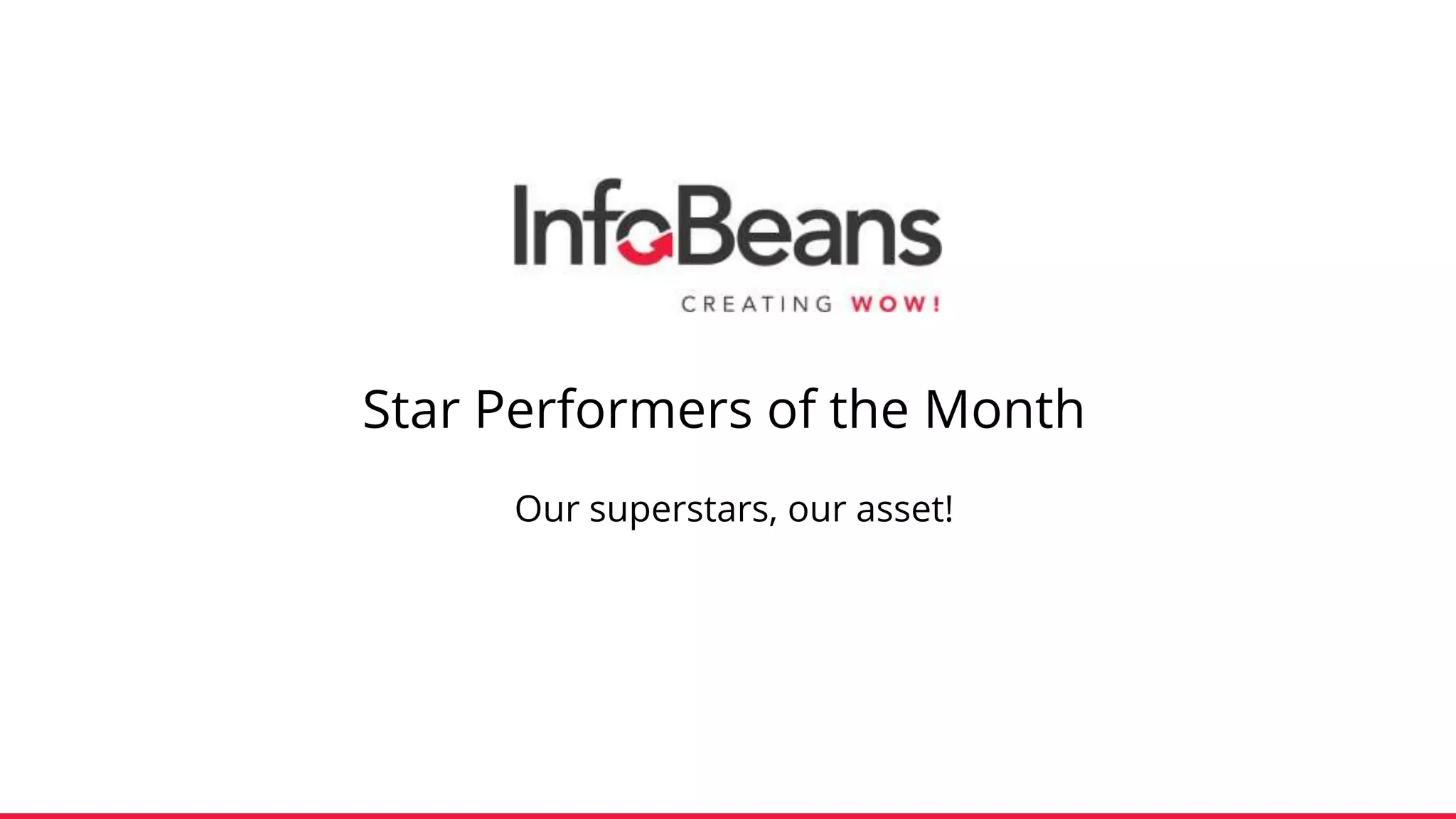 InfoBeans - Star Performers of the Month | PPT