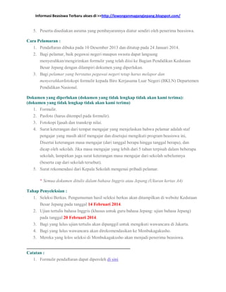 Info beasiswa ke jepang | PDF