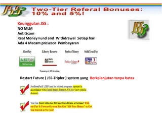 Info bisnis jss triple | PPTX | Financial Industry | Industries