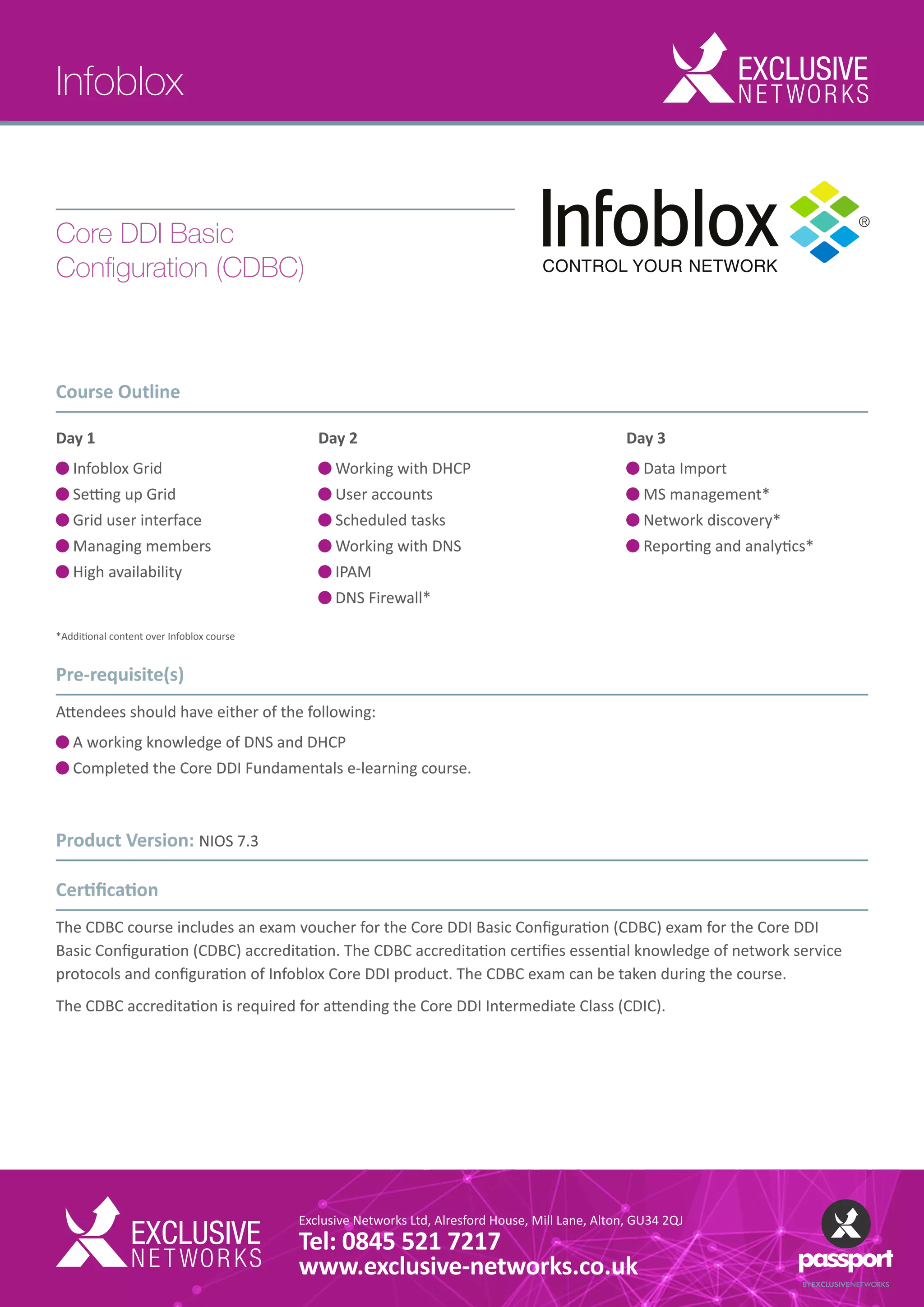 Infoblox core ddi basic_configuration_cdbc | PDF