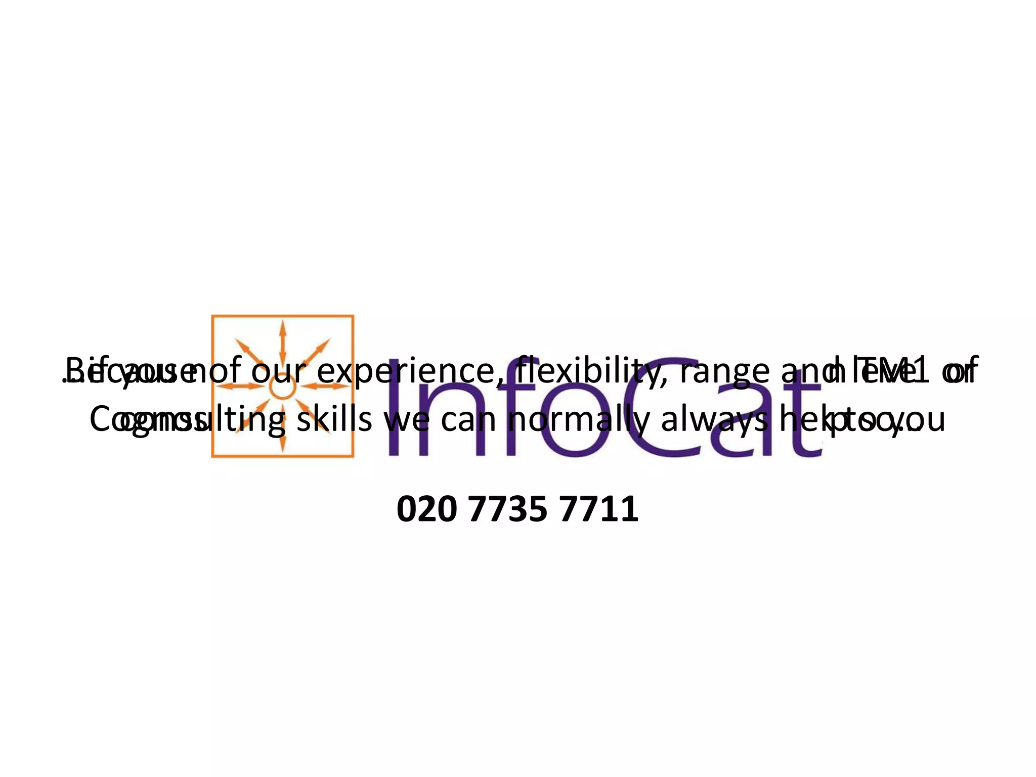 Info cat intro - tm1 | PPT