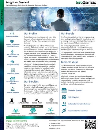 InfoCentric Company Profile | PDF